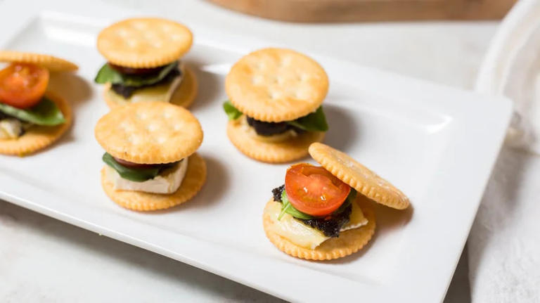 Ritz crackers offer an easy shortcut for mini-sized Mediterranean party ...