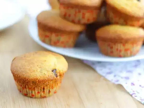 Muffins con pepitas de chocolate negro