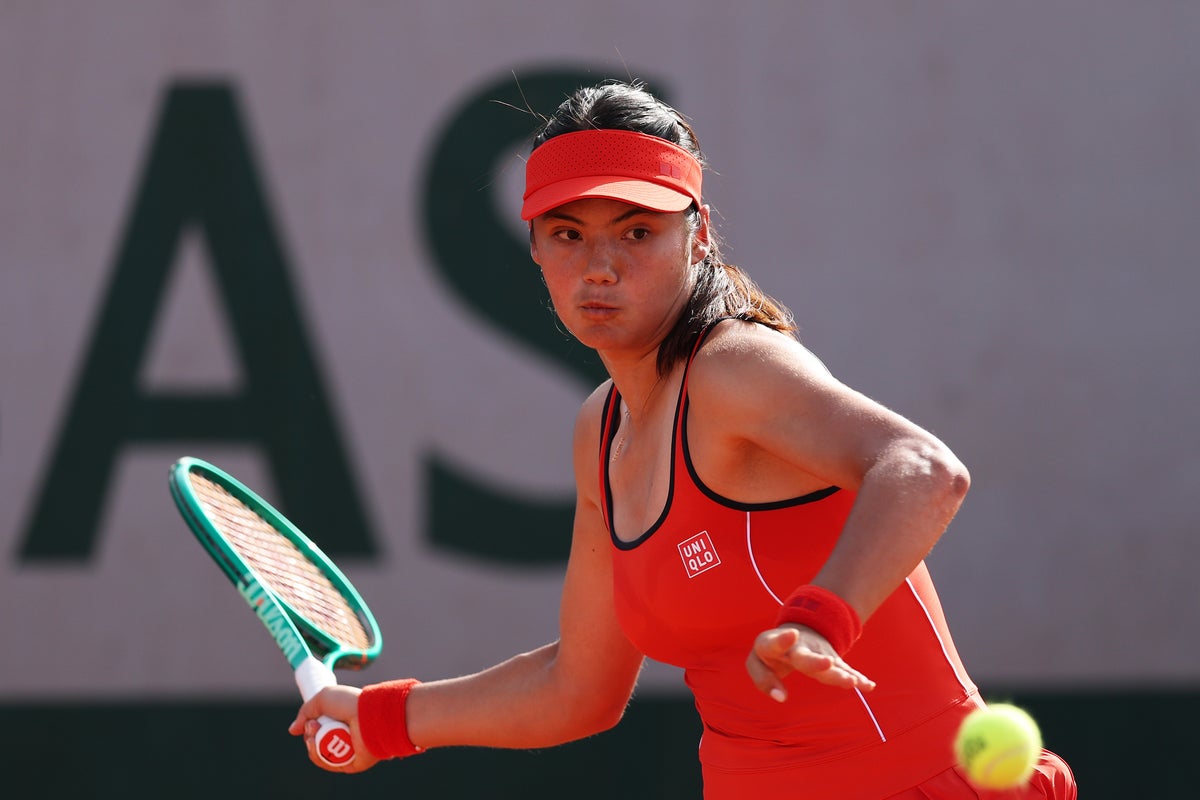 Raducanu trails Sierra in French Open first round - live