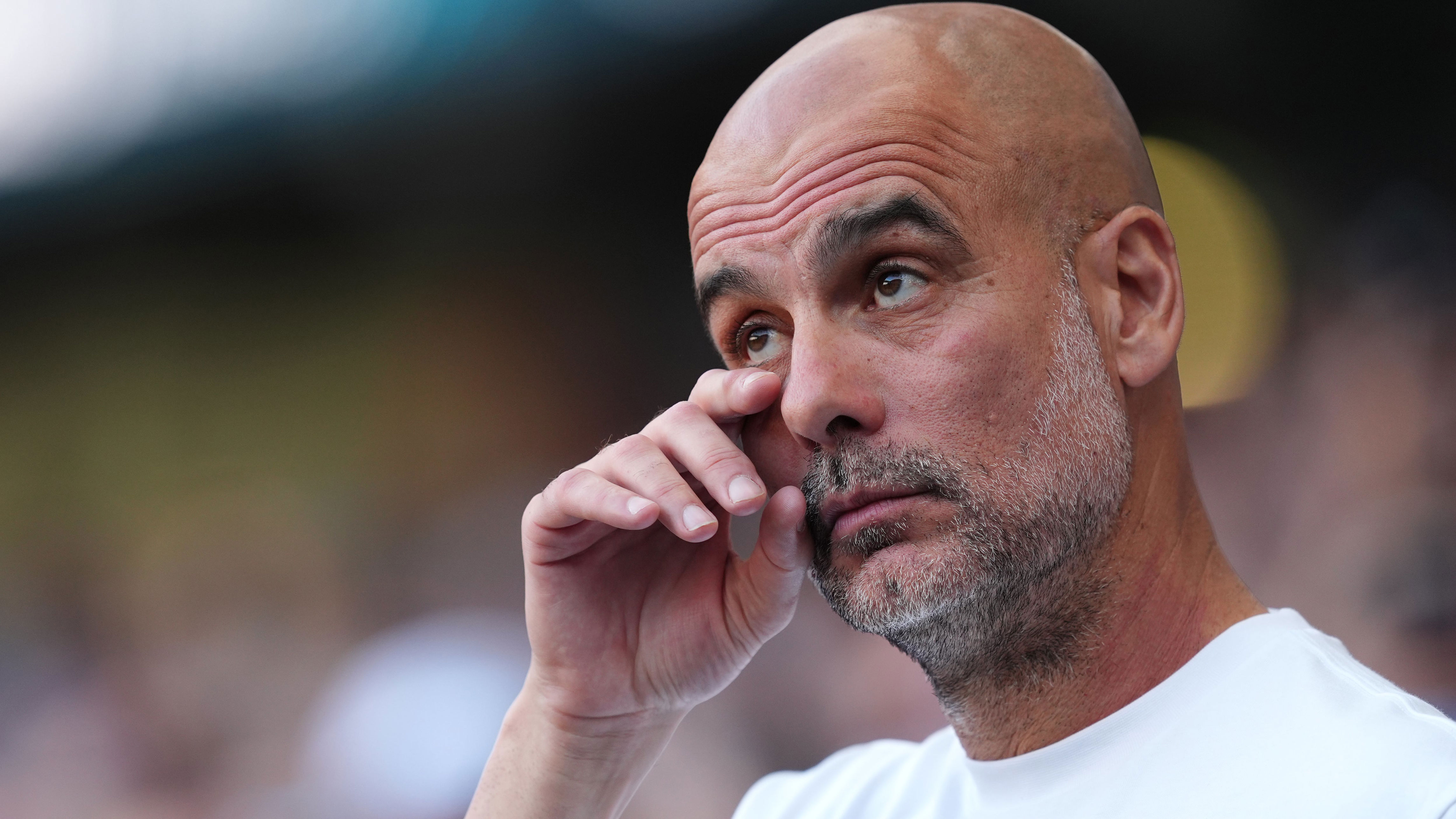 Lágrimas de Pep Guardiola en su despedida