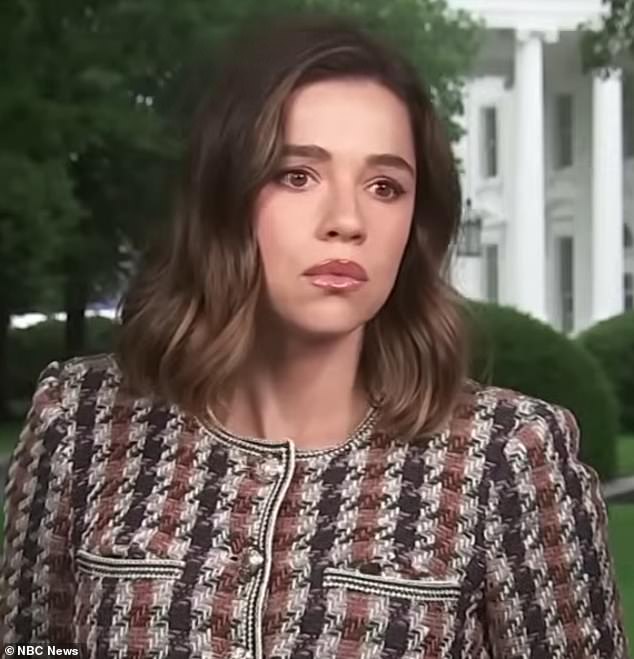 NBC reporter is ridiculed for her bizarre reaction on air to White ...