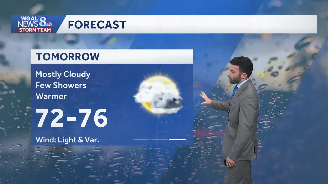 Overcast & cool this evening; more rain for Memorial Day