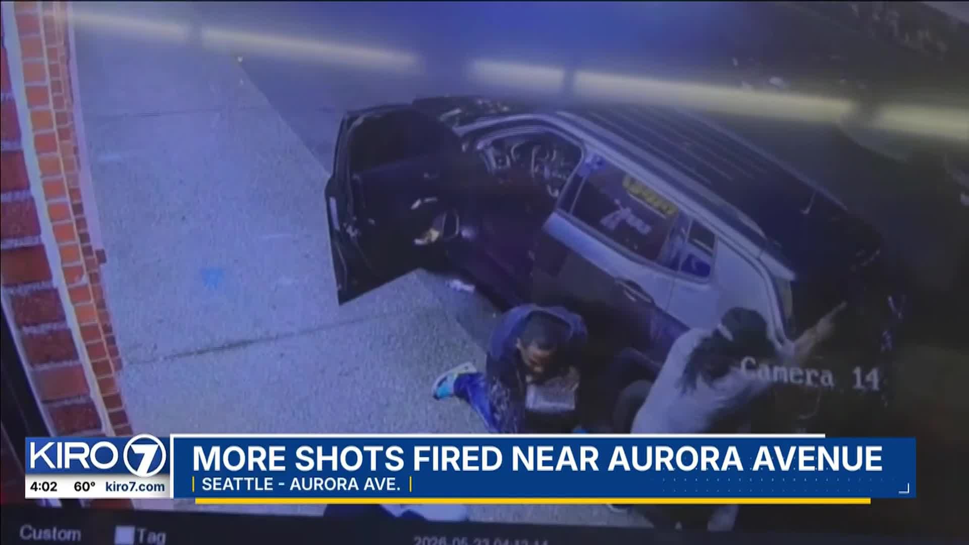 Surveillance video shows major shootout near Aurora Ave. club