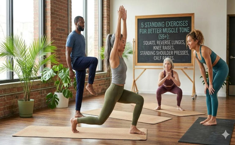 Want better muscle tone after 55? These 5 standing exercises could ...