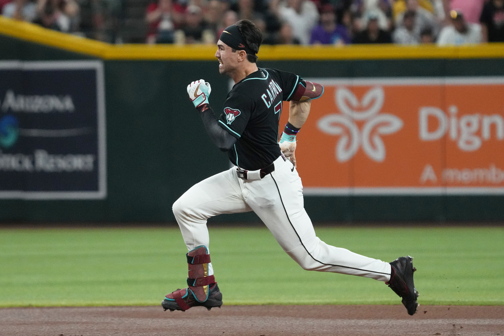 Corbin Carroll has 2 run-scorping triples, Diamondbacks blow out ...