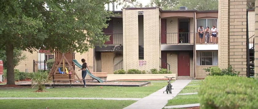 Mother with three kids left without a home after a fire tears through ...