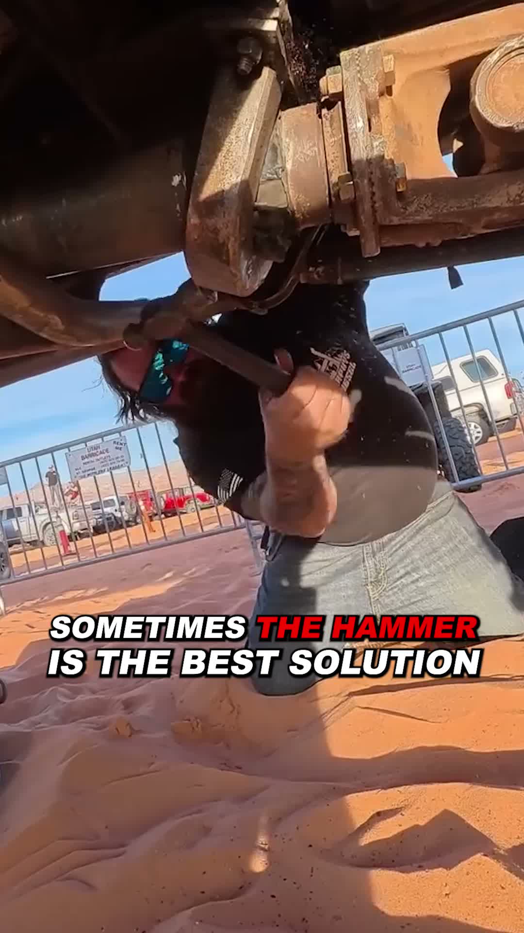 Sometimes the hammer is the best solution 🫢🤣
