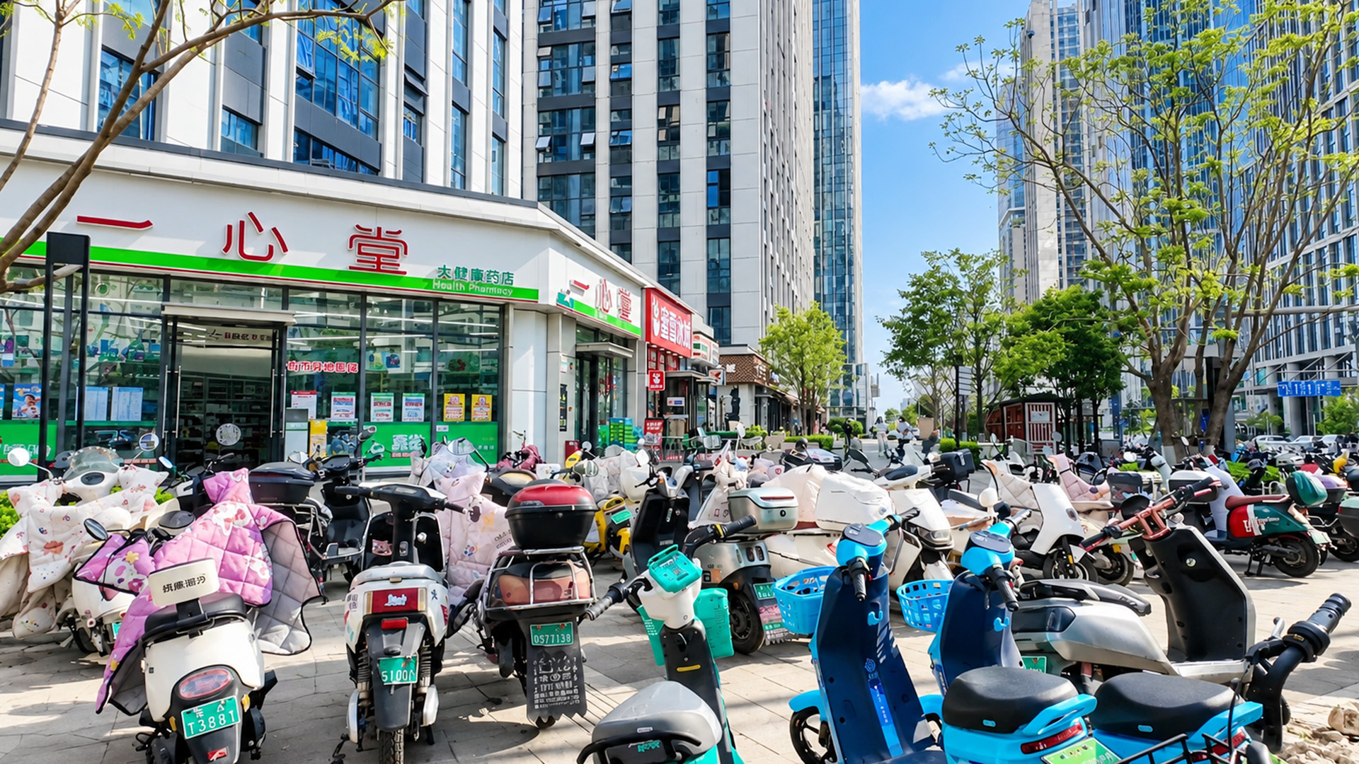 Electric scooters have become part of China’s modern city lifestyle