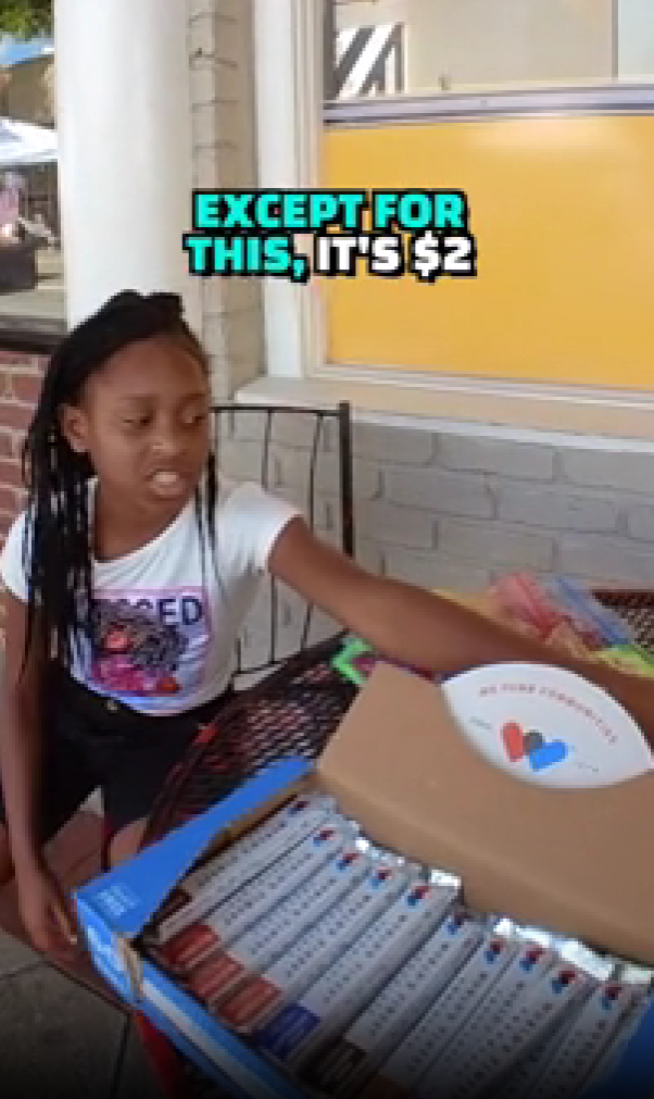 Buying everything from a candy stand surprise challenge