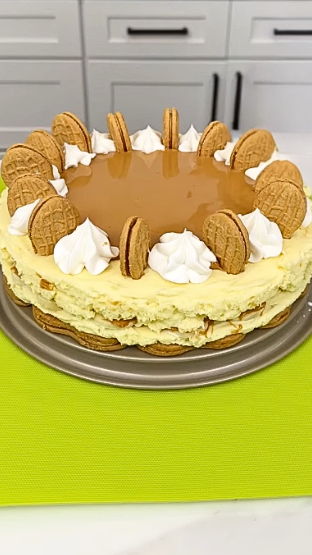 No bake banana peanut butter dessert