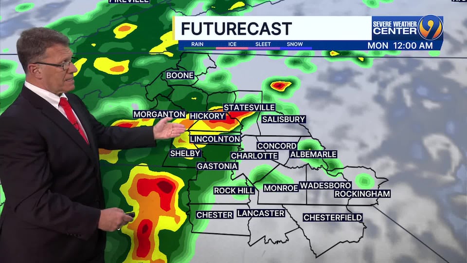 Sunday night's forecast with meteorologist Wayne Mahar