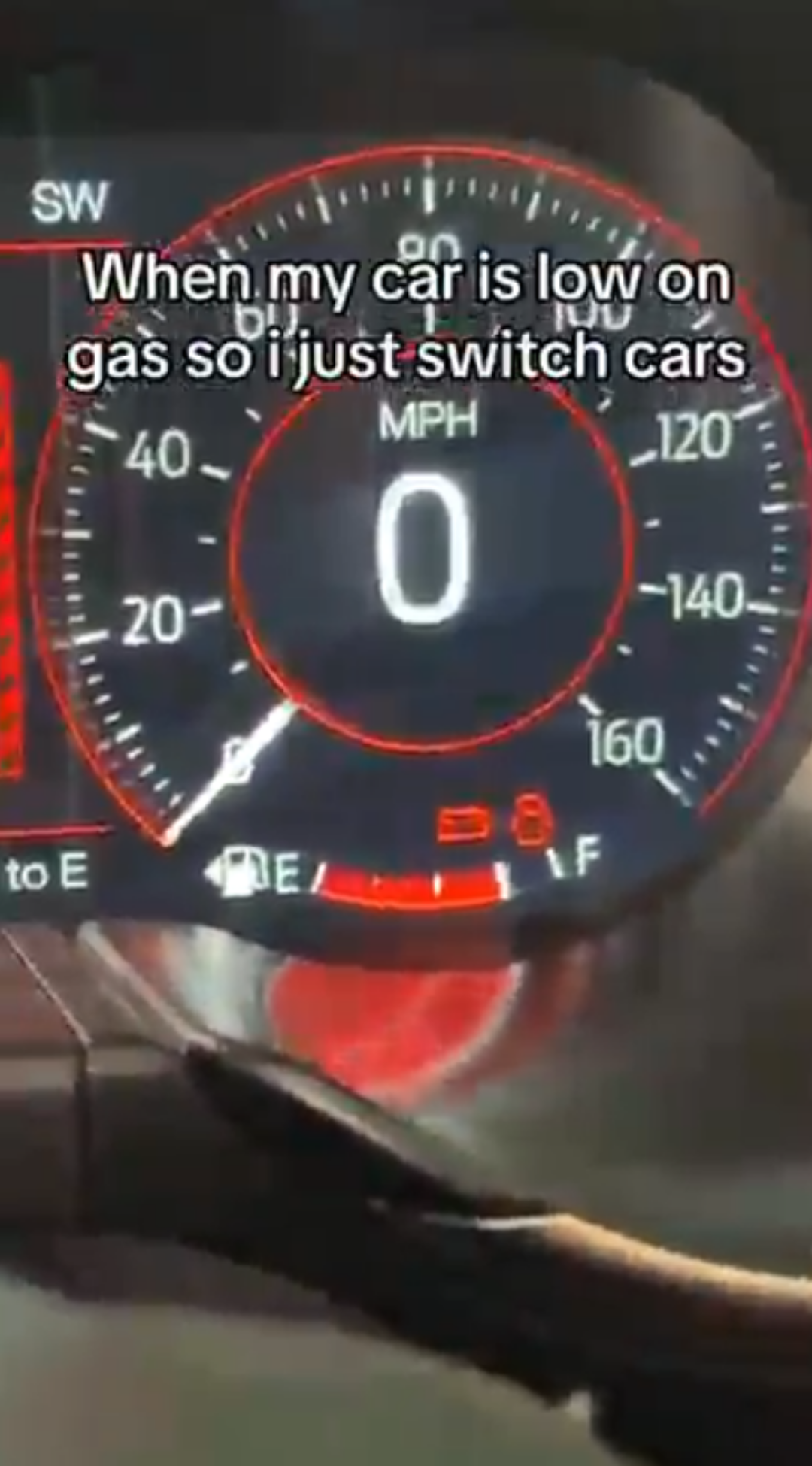 The ultimate car owner move when fuel runs low