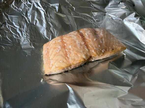 I made salmon in the frying pan, oven and microwave - 1 was the ...