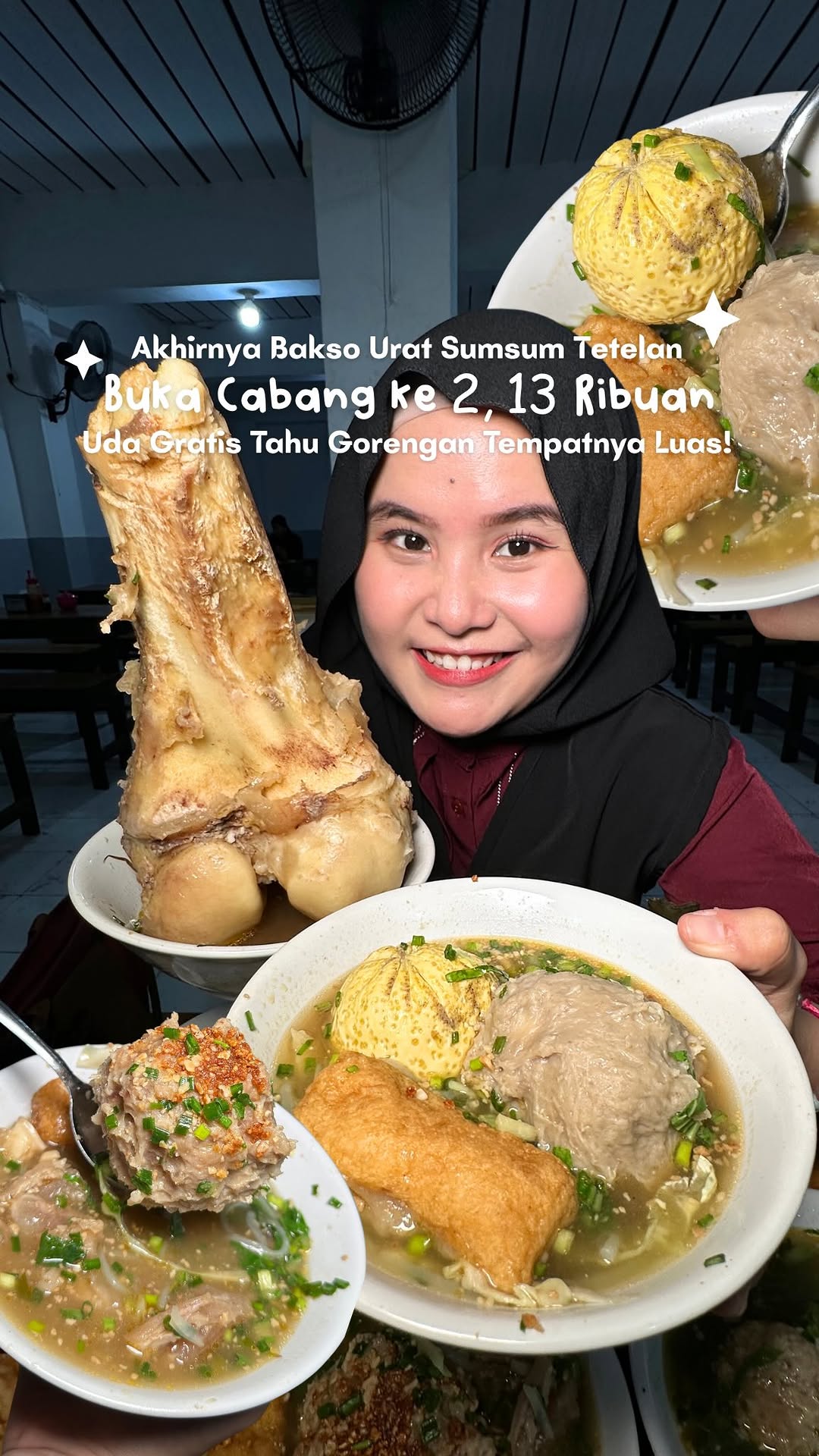 Bakso sumsum tetelan 13 ribuan buka cabang baru