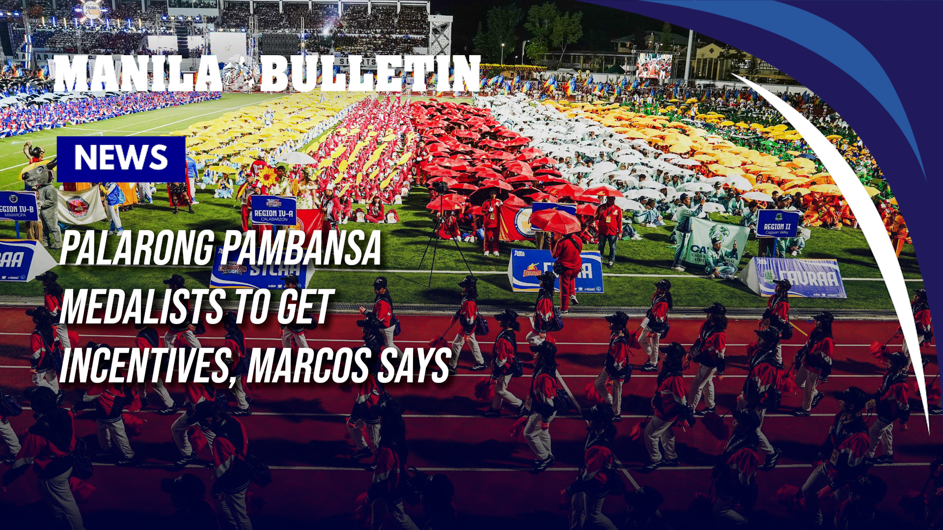 Palarong Pambansa medalists to get incentives, Marcos says