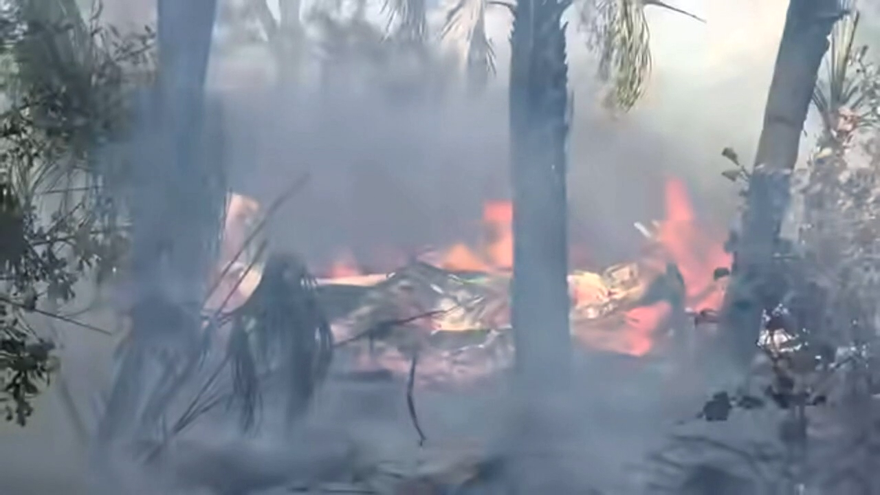 Egmont Key fire sends plumes of dark smoke across the water