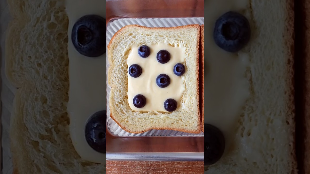 Cream cheese custard toast | Easy air fryer breakfast