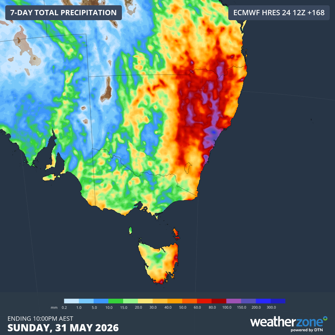 Rain for every Australian state and territory this week