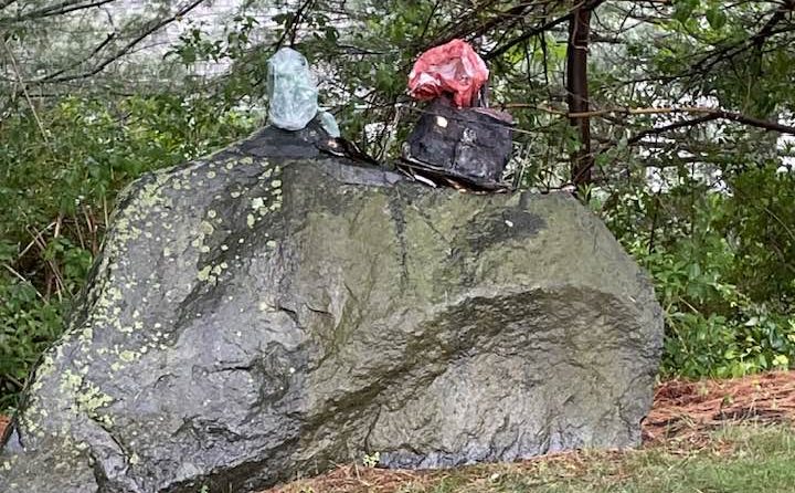 An incendiary device found in Middlebury on Sunday