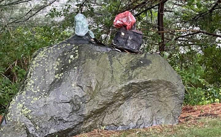 An incendiary device found in Middlebury on Sunday