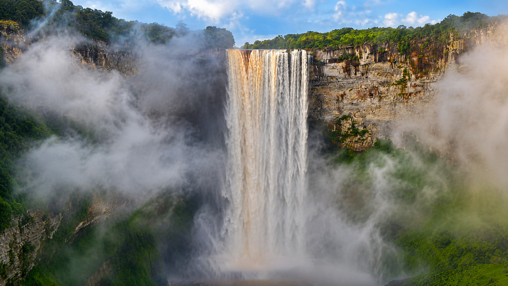 A massive waterfall hidden deep in Guyana’s rainforest