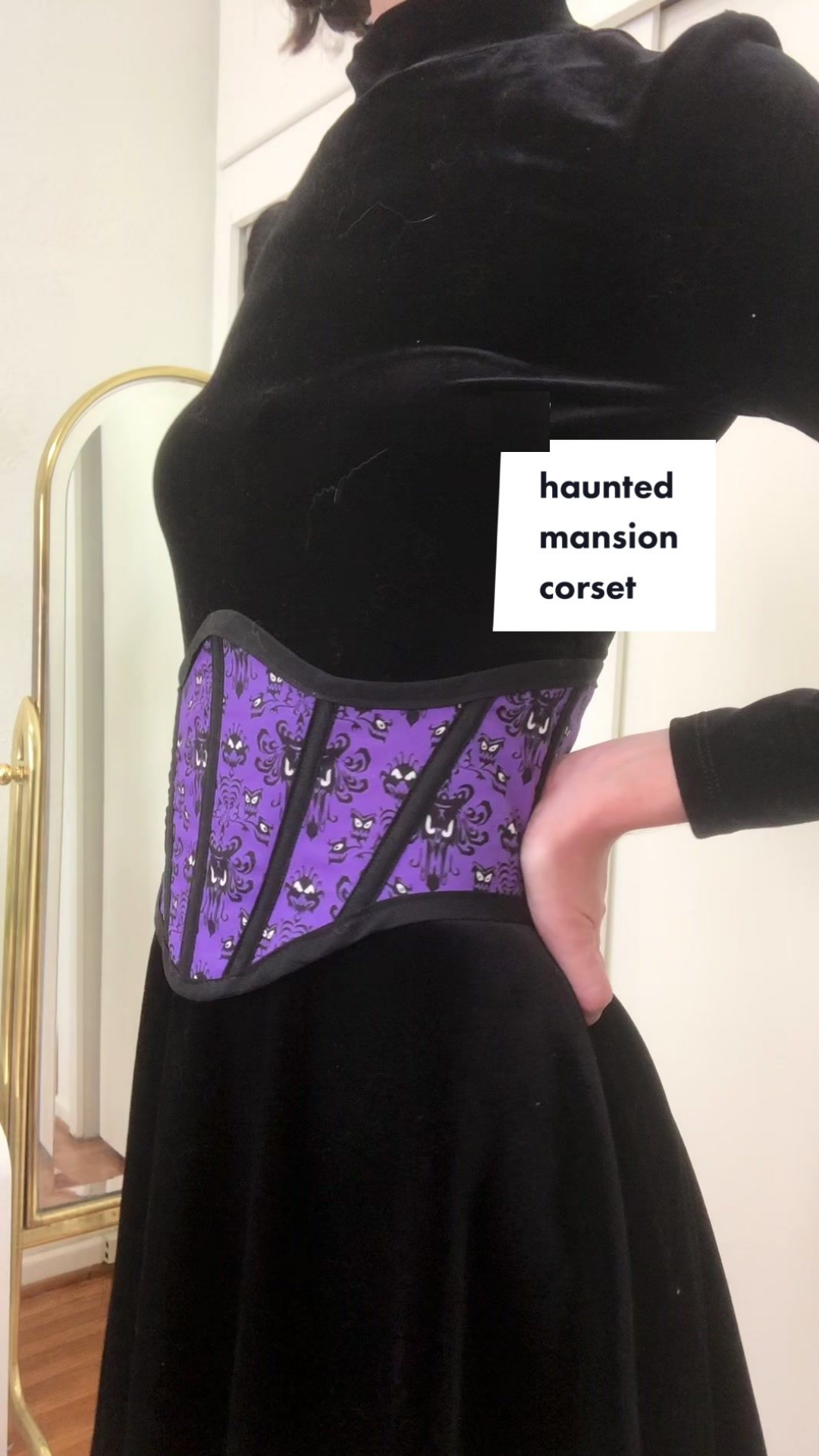 Creative haunted mansion corsets with vintage gothic vibes