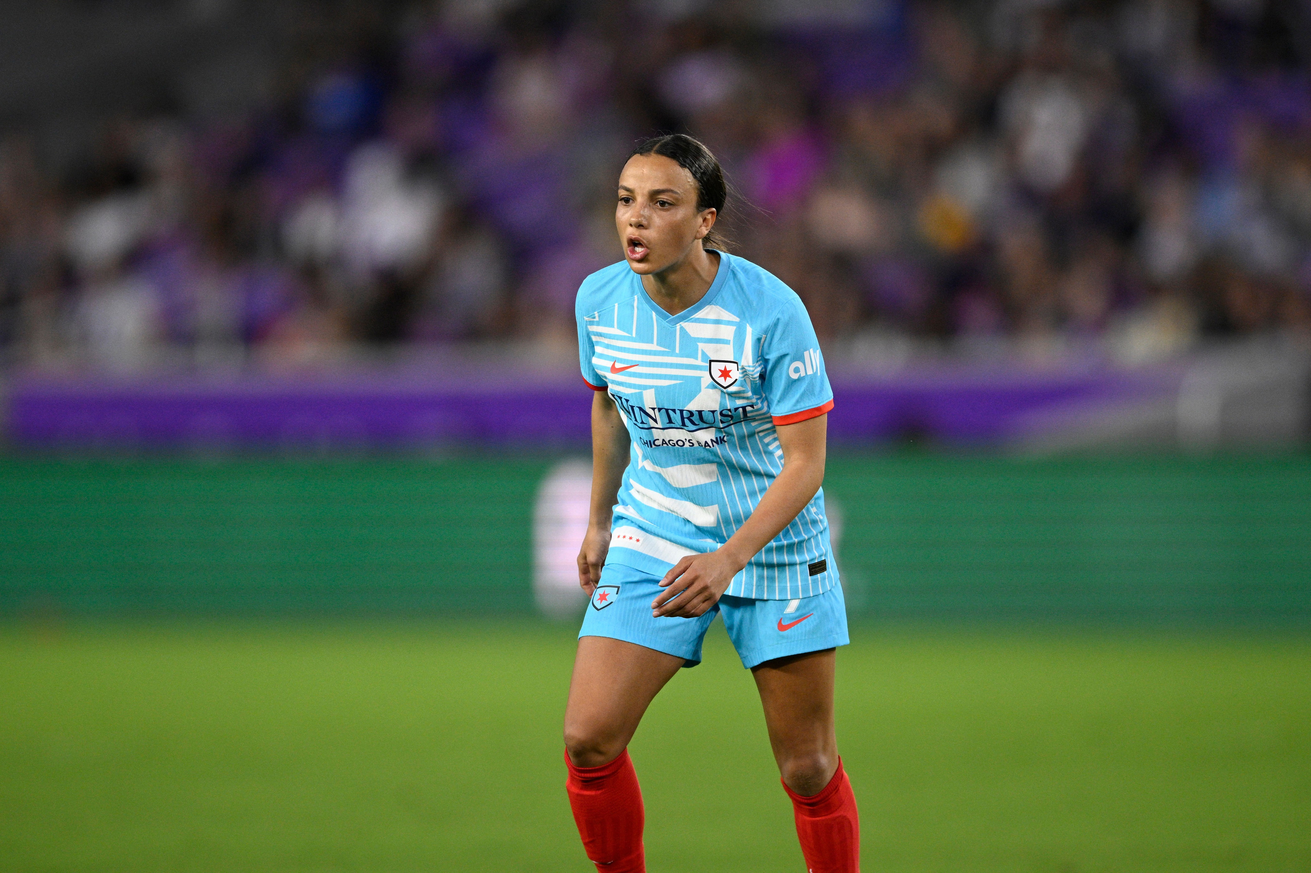 Swanson scores in her second game back from maternity leave and the ...