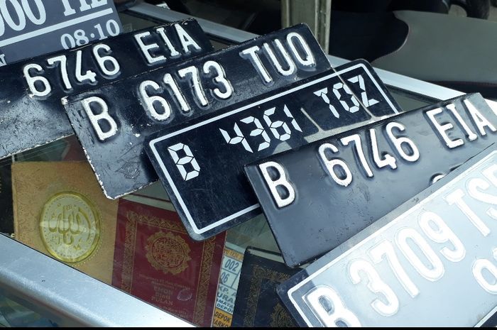 Nekat modifikasi pelat nomor model begini, siap-siap ditilang dan ...