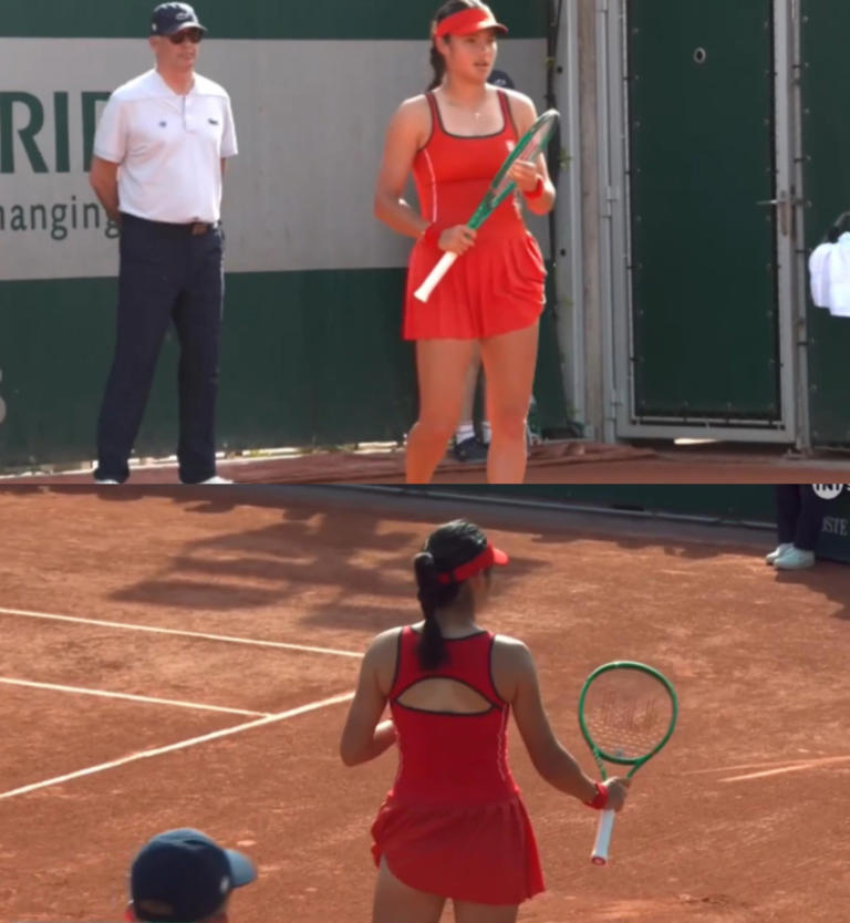 Emma Raducanu showcases bold new Uniqlo look at Roland Garros debut