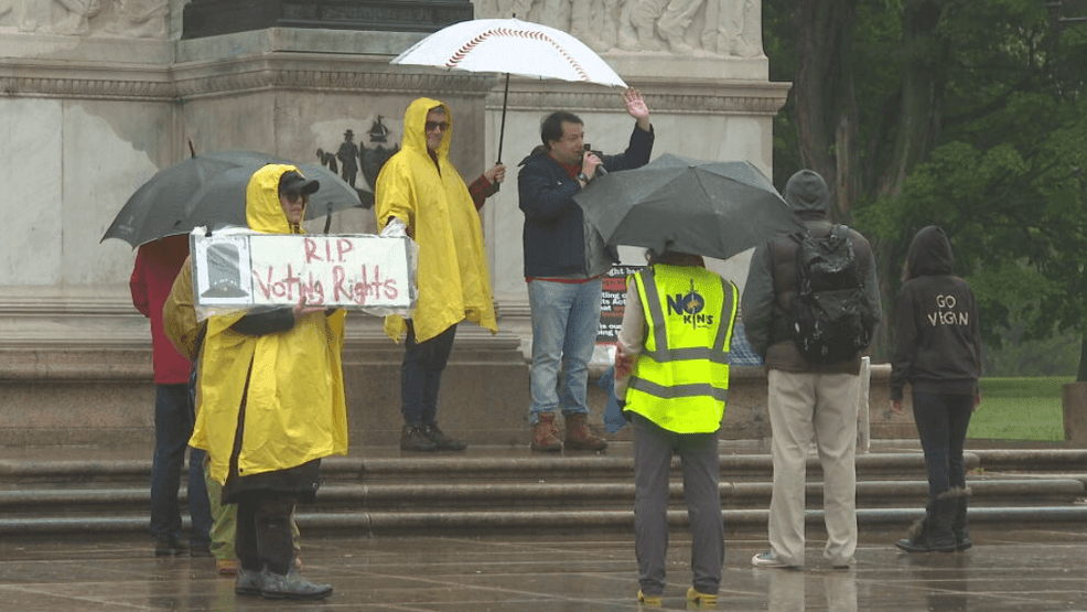 Protesters target Supreme Court ruling on minority voting districts