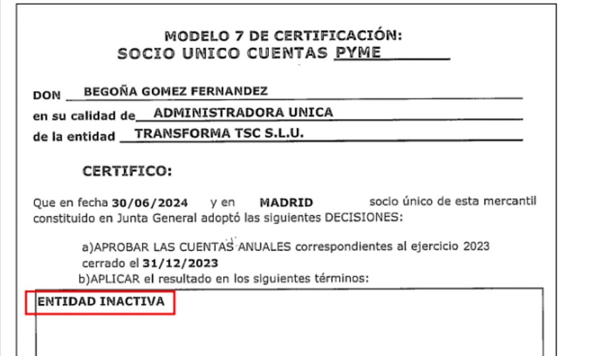 La UCO revela que Begoña Gómez mantuvo "actividad comercial" en la ...