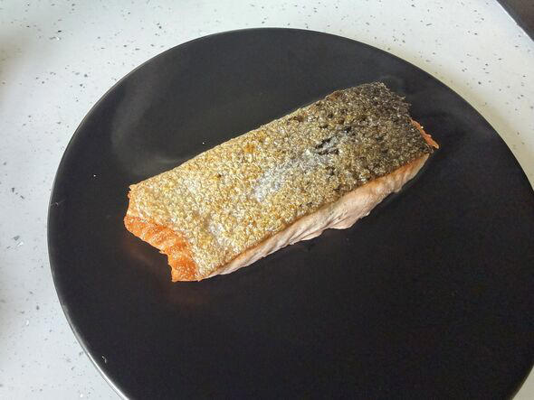 I made salmon in the frying pan, oven and microwave - 1 was the ...