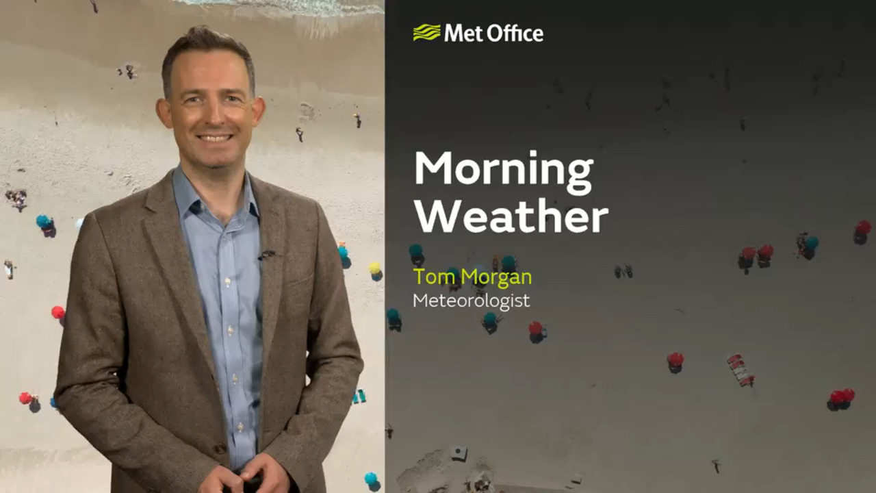 Met Office Monday morning weather forecast 25/05/2026