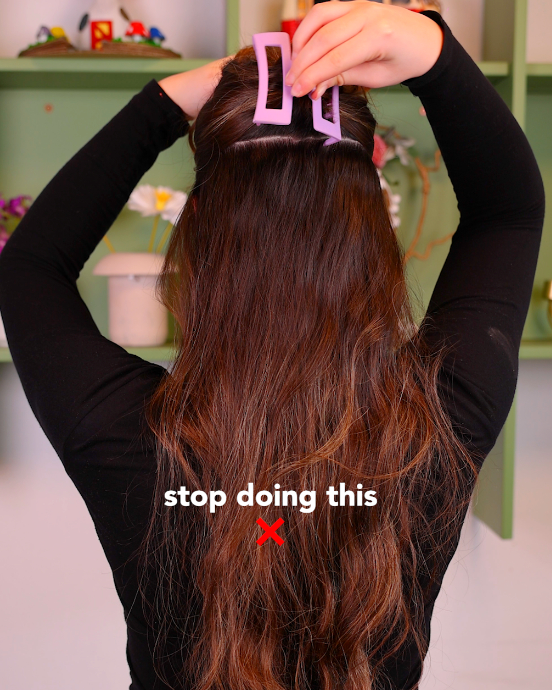 My go-to claw clip style 🤝🏼💫