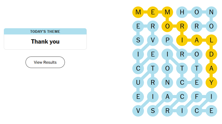 Today's NYT Strands hints and answer: solutions to game #813, May 25