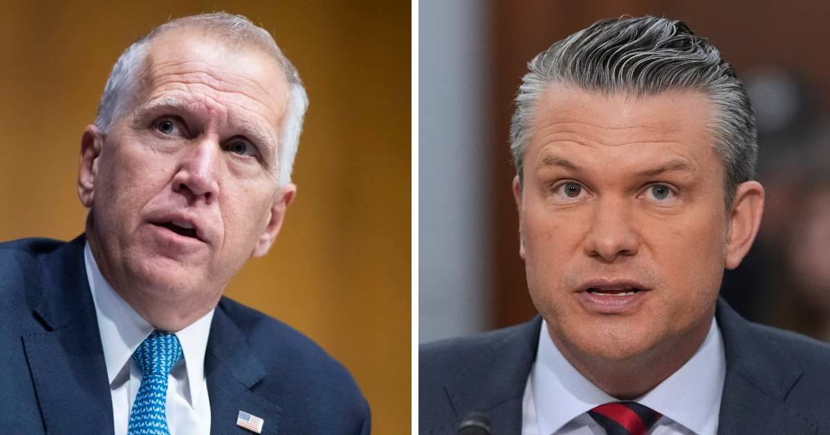 GOP Sen Thom Tillis blasts Pete Hegseth over Iran deal after ...