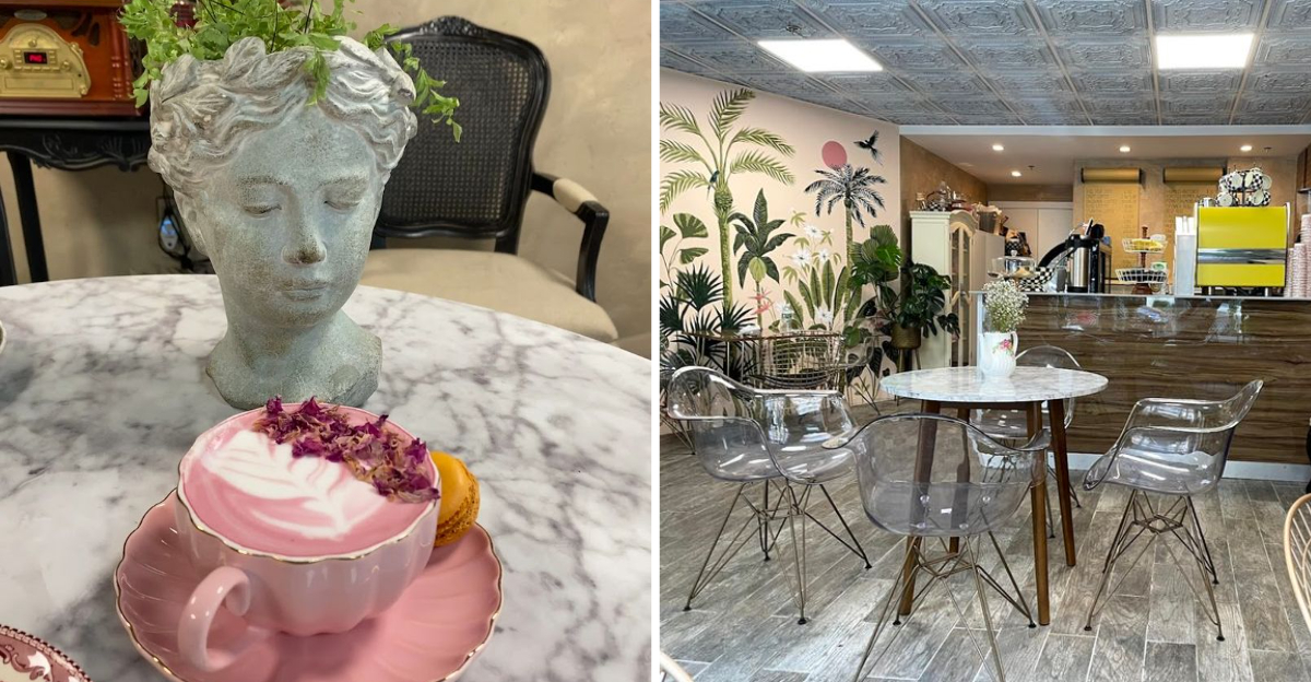 The elegant New Jersey cafe where the rose latte is almost too ...