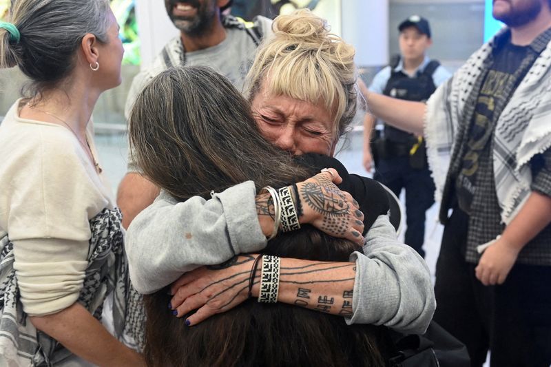 Australian activists return after Gaza flotilla incident, allege ...