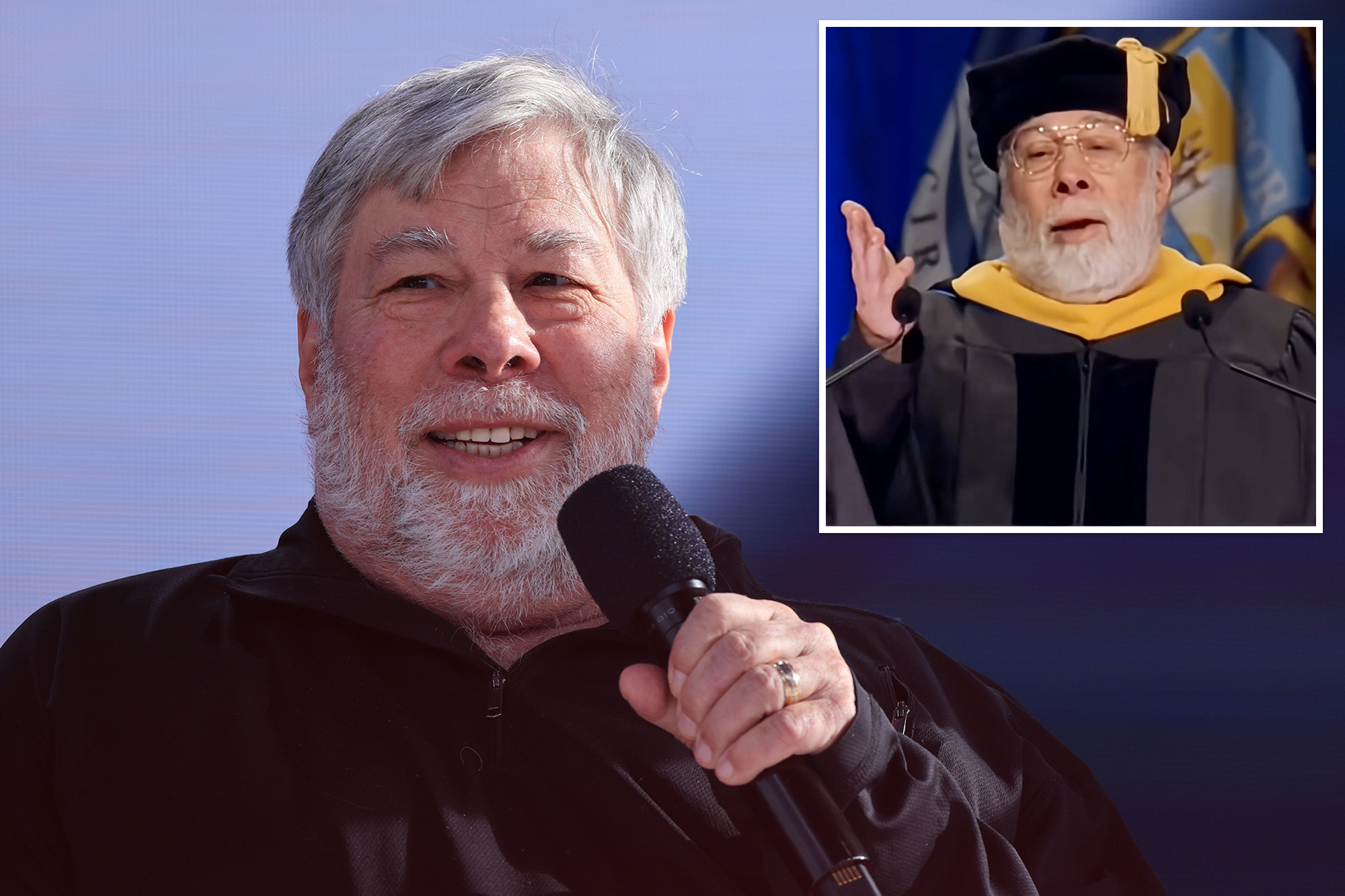 Apple co-founder Steve Wozniak’s graduation speech on AI sparks cheers ...
