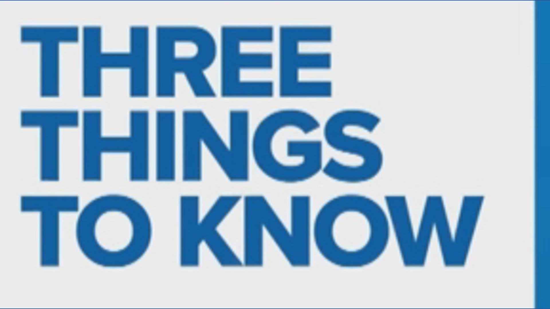 3 things to know this Memorial Day weekend
