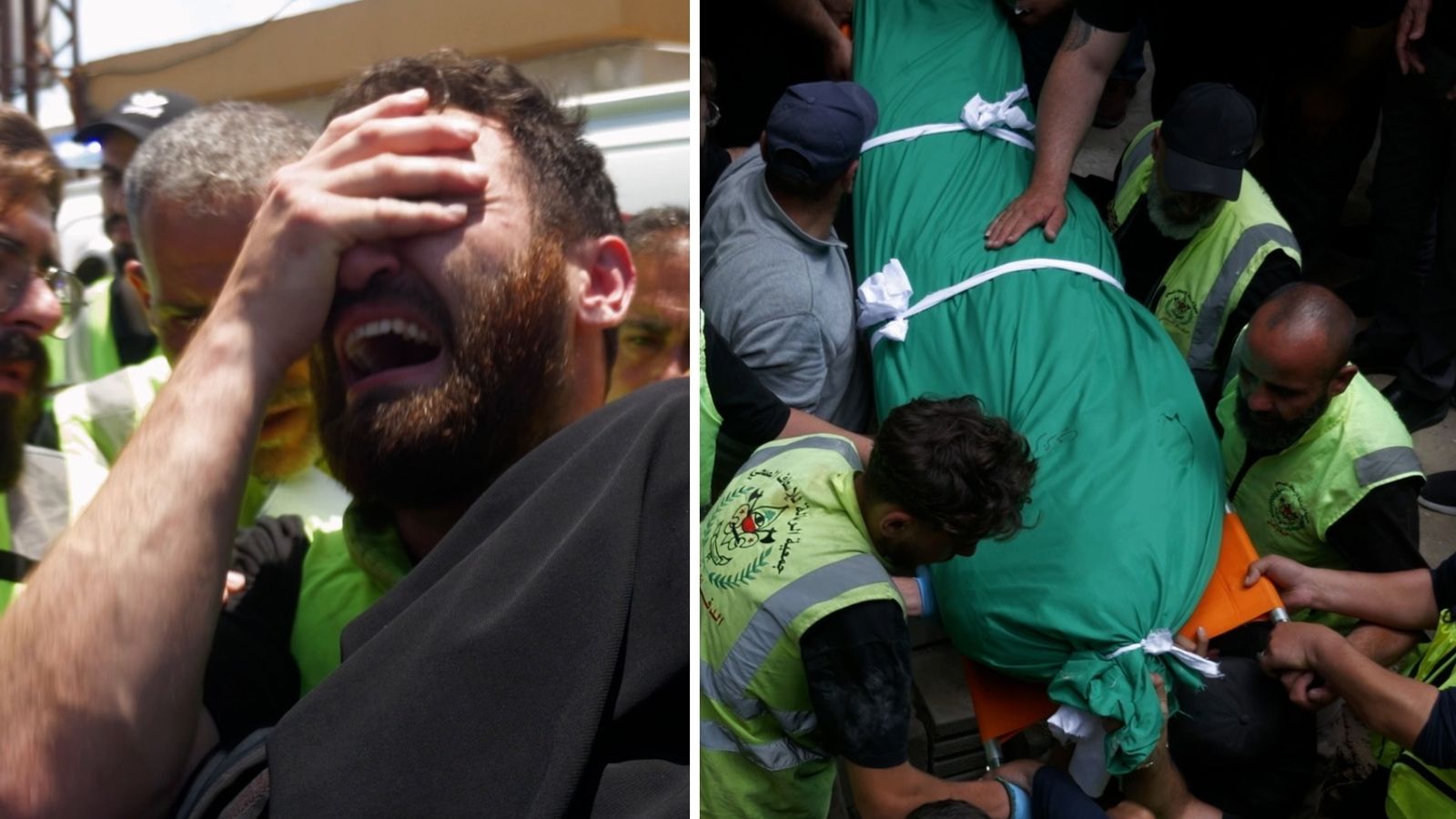 Shocking video shows moment paramedics are hit by Israel in 'double-tap ...