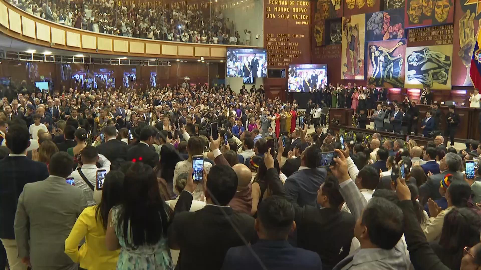 President Noboa addresses the nation from Ecuador's National Assembly