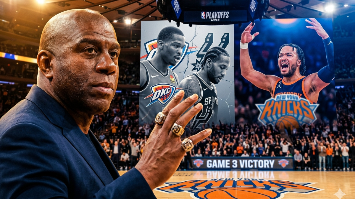 Magic Johnson fires strong warning to Thunder and Spurs after Knicks ...