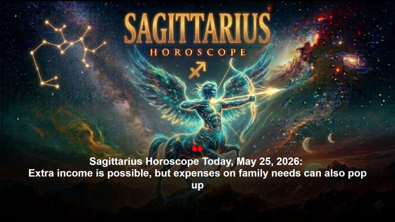 Sagittarius horoscope today, May 25, 2026: Extra income is possible ...