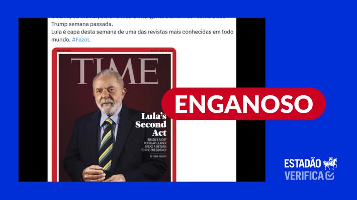 Capa da revista 'Time' com Lula é de 2022, não de agora