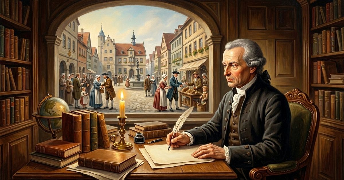 Reflexão de Kant sobre moral e dever: "Aja apenas segundo aquilo que ...