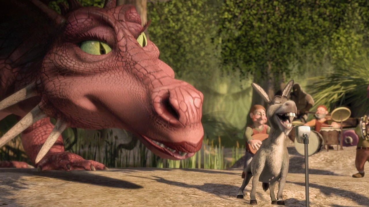 Shrek and Fiona get married while Donkey sings I'm a believer (full ...