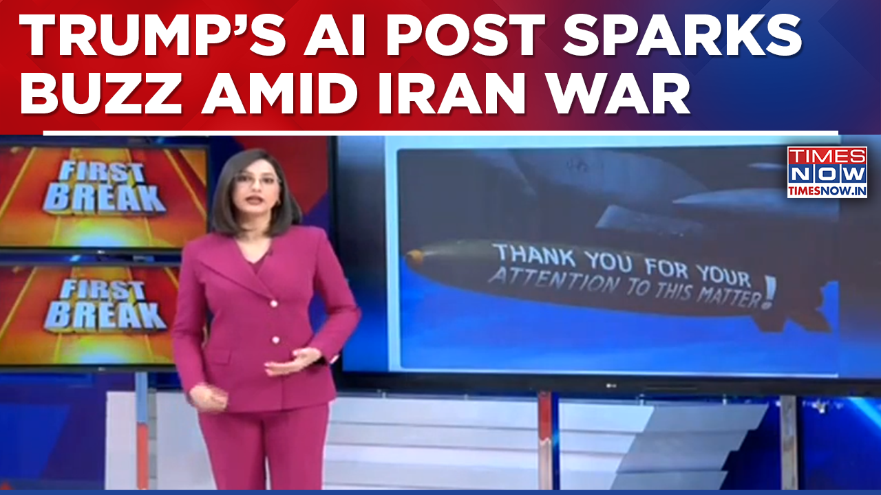 Donald Trump posts AI fighter jet bomb visual amid speculation over ...