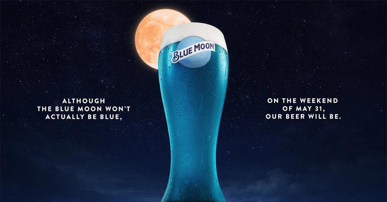 Blue Moon releases actual blue beer for the upcoming Blue Moon