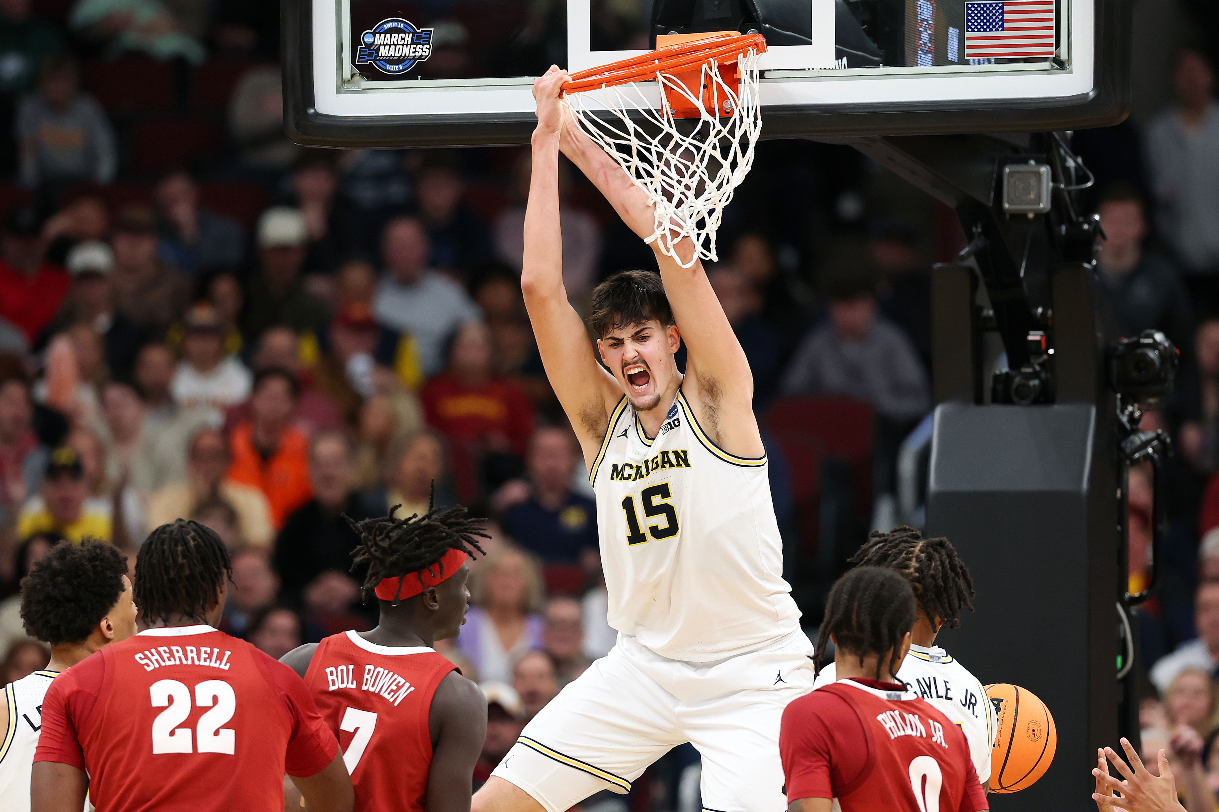 Michigan's Aday Mara trending in the right direction before NBA draft